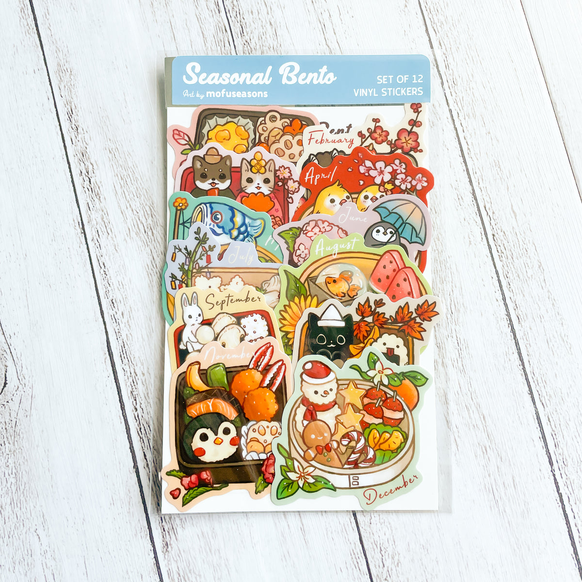 Seasonal Bento Sticker Set – mofuseasons