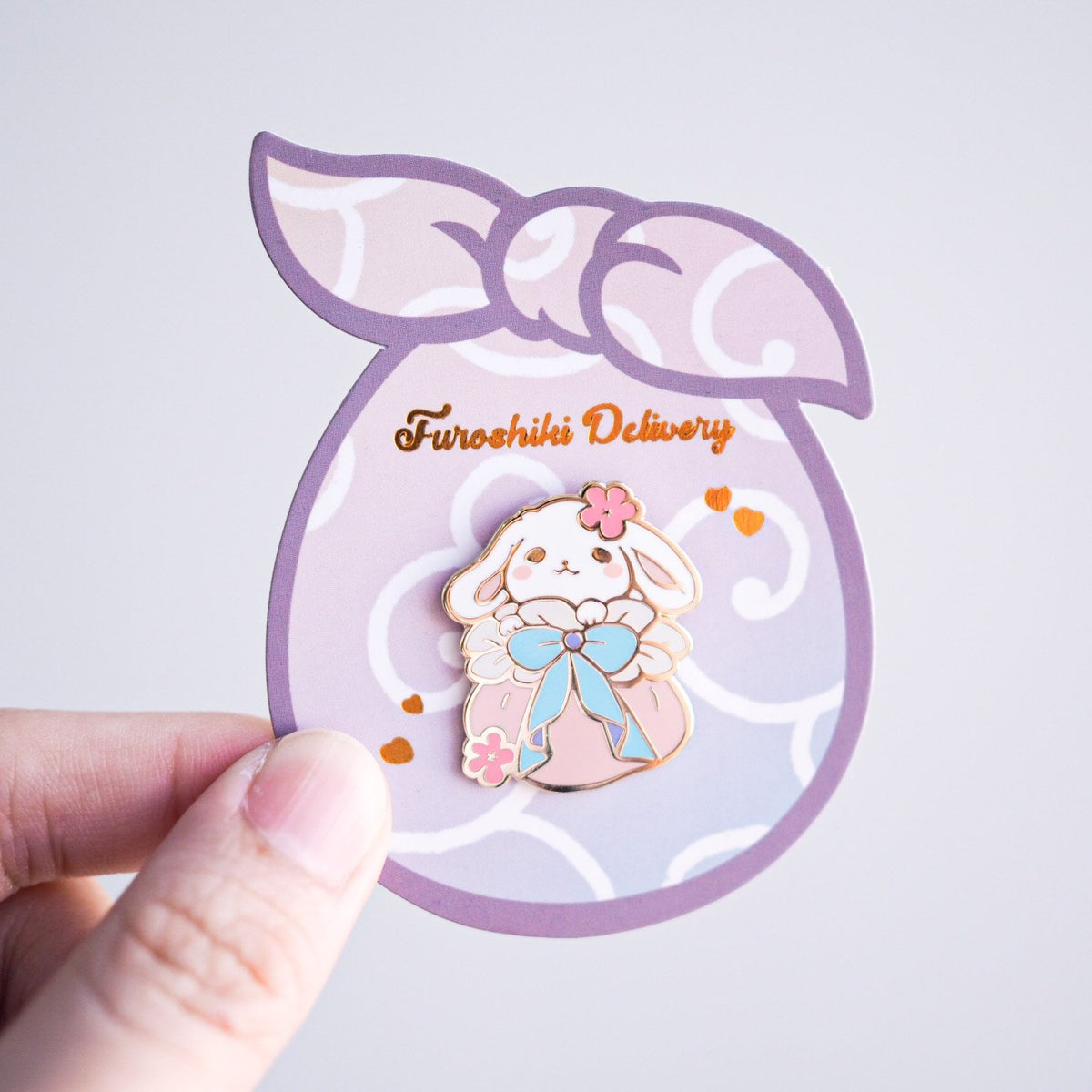 Furoshiki Delivery: Bunny in a Bundle Pin – mofuseasons