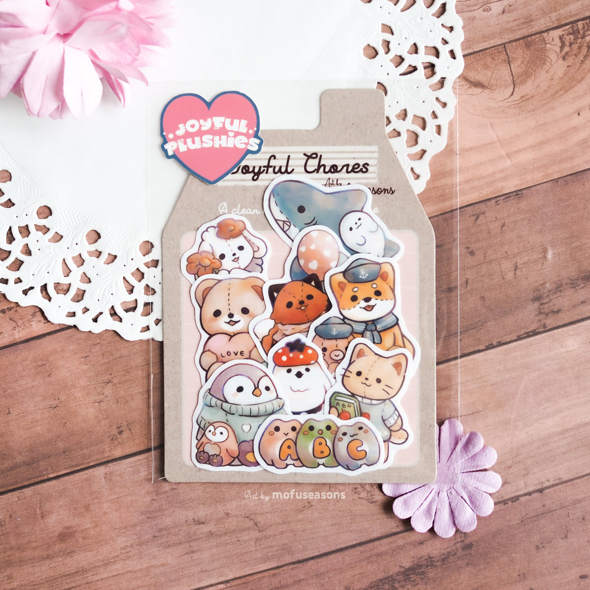 Joyful Plushies Sticker Set – mofuseasons
